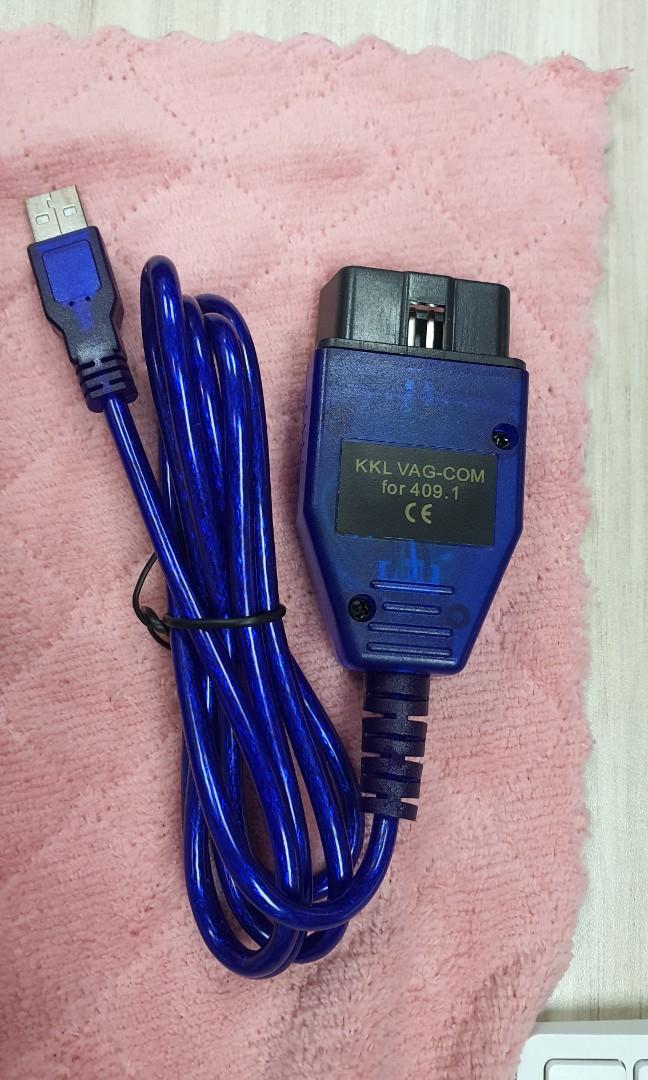 VAG KKL OBD2 USB Cable KKL VAG-COM for 409.1 Auto Scanner Scan Tool ...