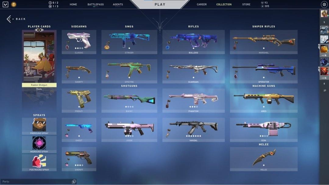 Valorant account Diamond, Ruin Dagger, Recon Butterfly knife, Prime ...