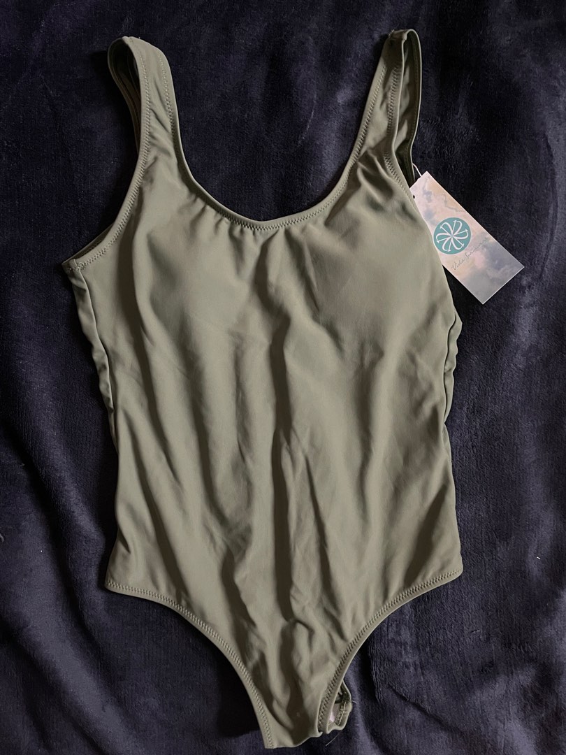 Vida Swimwear Green One Piece Swimsuit, Women's Fashion, Swimwear ...