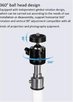 Wanbo Universal portable projector stand, tripod, 360 rotating, 90 ...