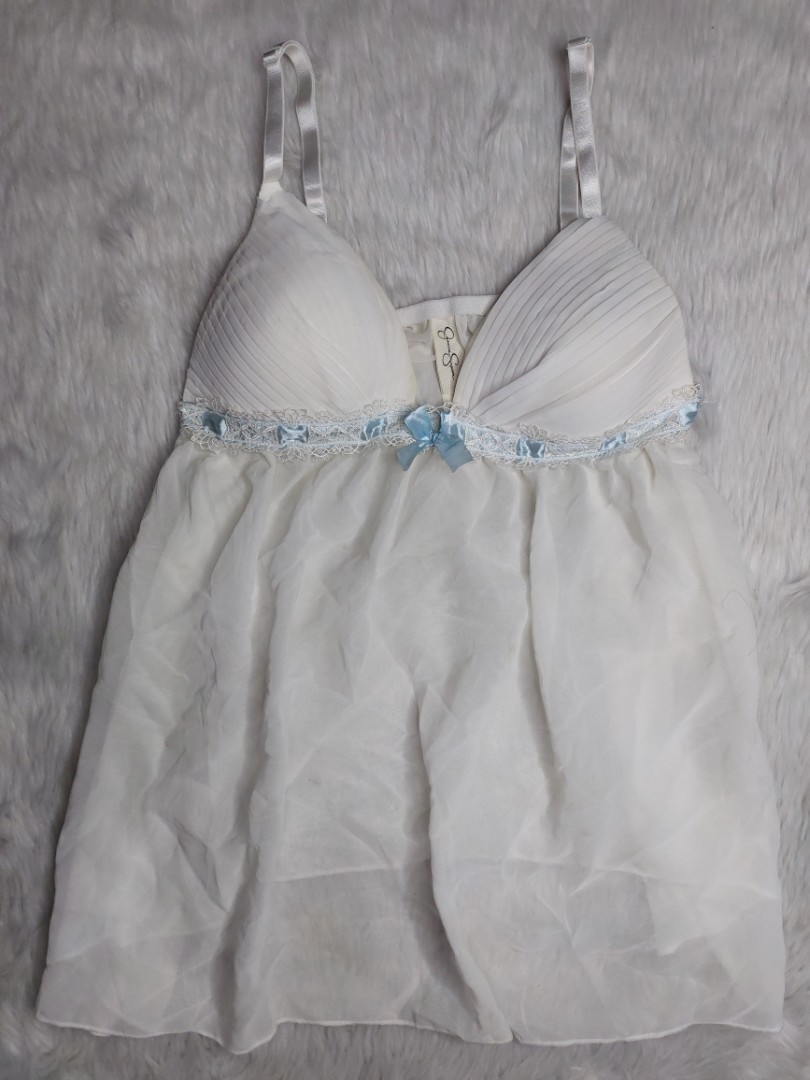 White lingerie, Women's Fashion, Undergarments & Loungewear on Carousell