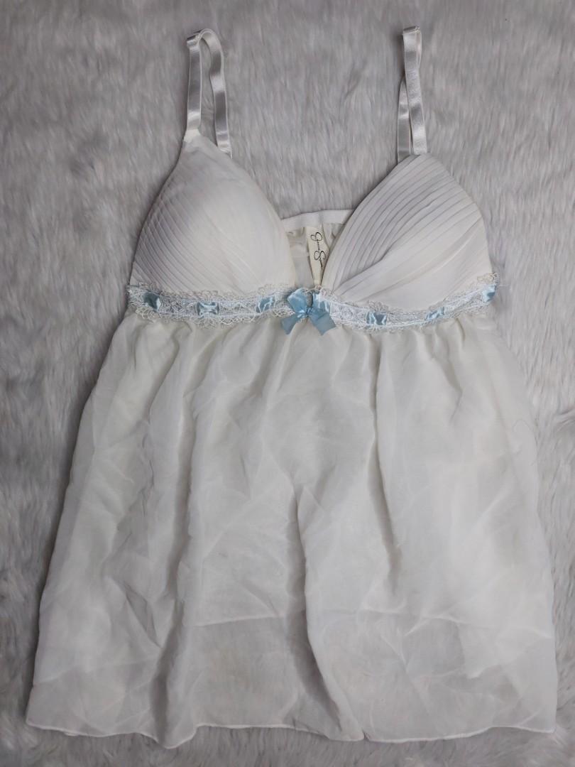 White Lingerie Women S Fashion Undergarments Loungewear On Carousell