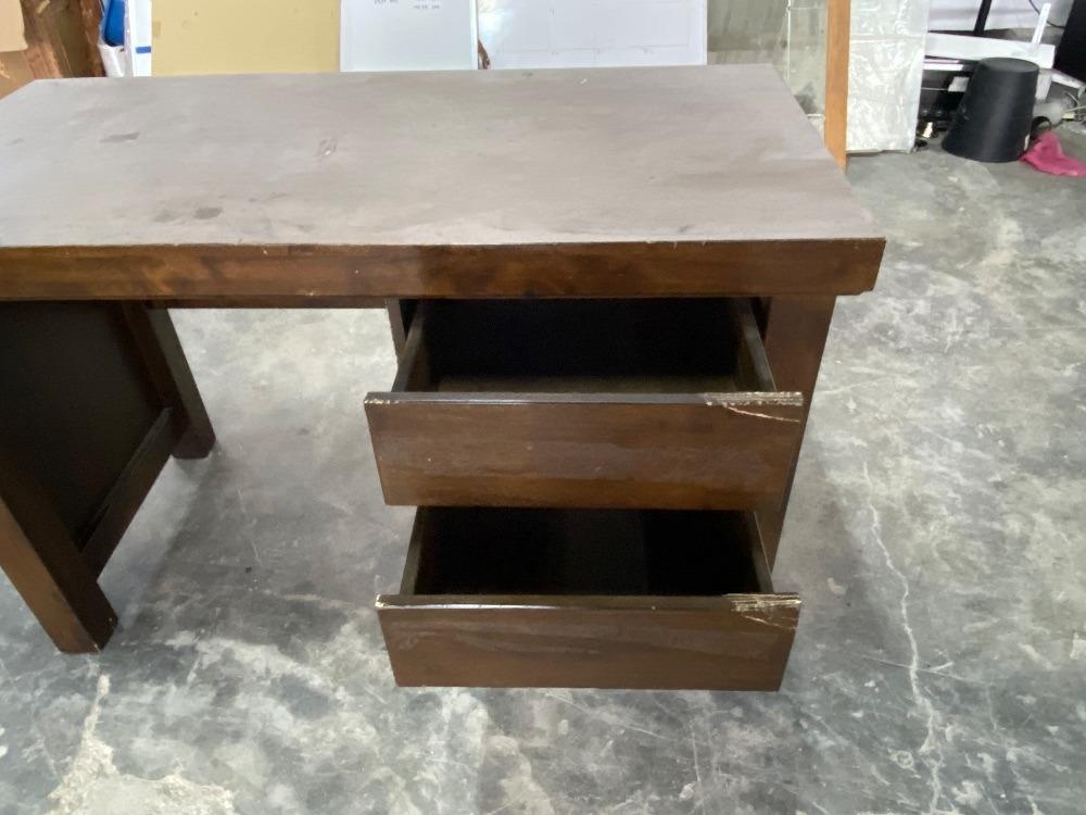 Wooden Study Desk Hazel Colour / Meja Belajar Kayu Warna Hazel ...