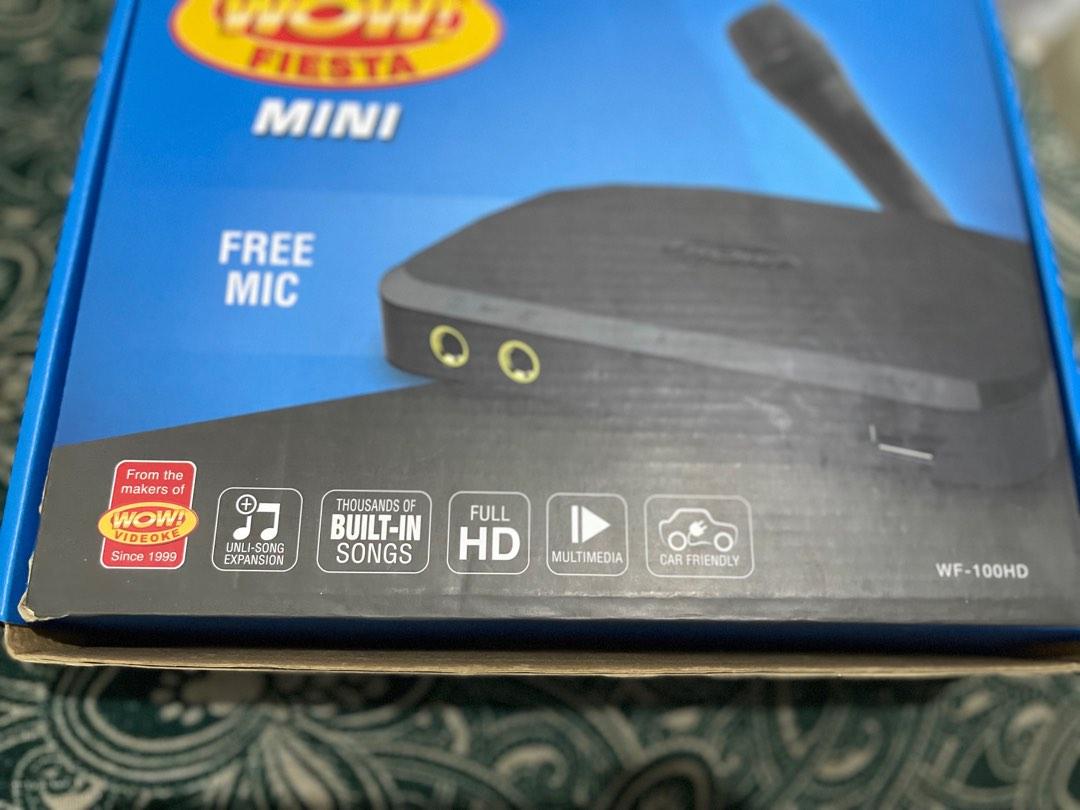 Wow Fiesta Mini WF-100HD Portable Karaoke with free mic, TV & Home ...