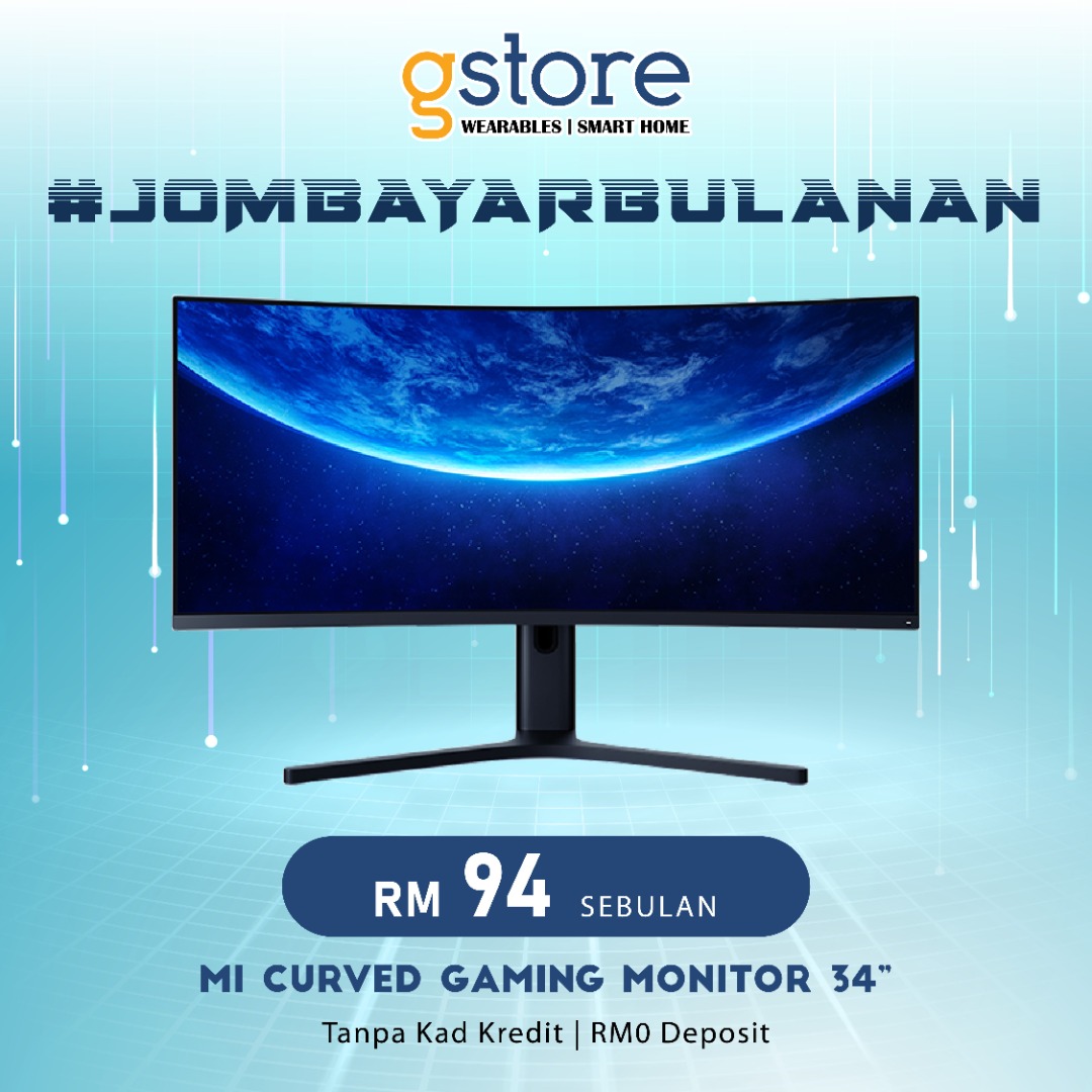 Xiaomi Mi Curved Gaming Monitor 34" (144Hz Refresh Rate, 4ms Response ...