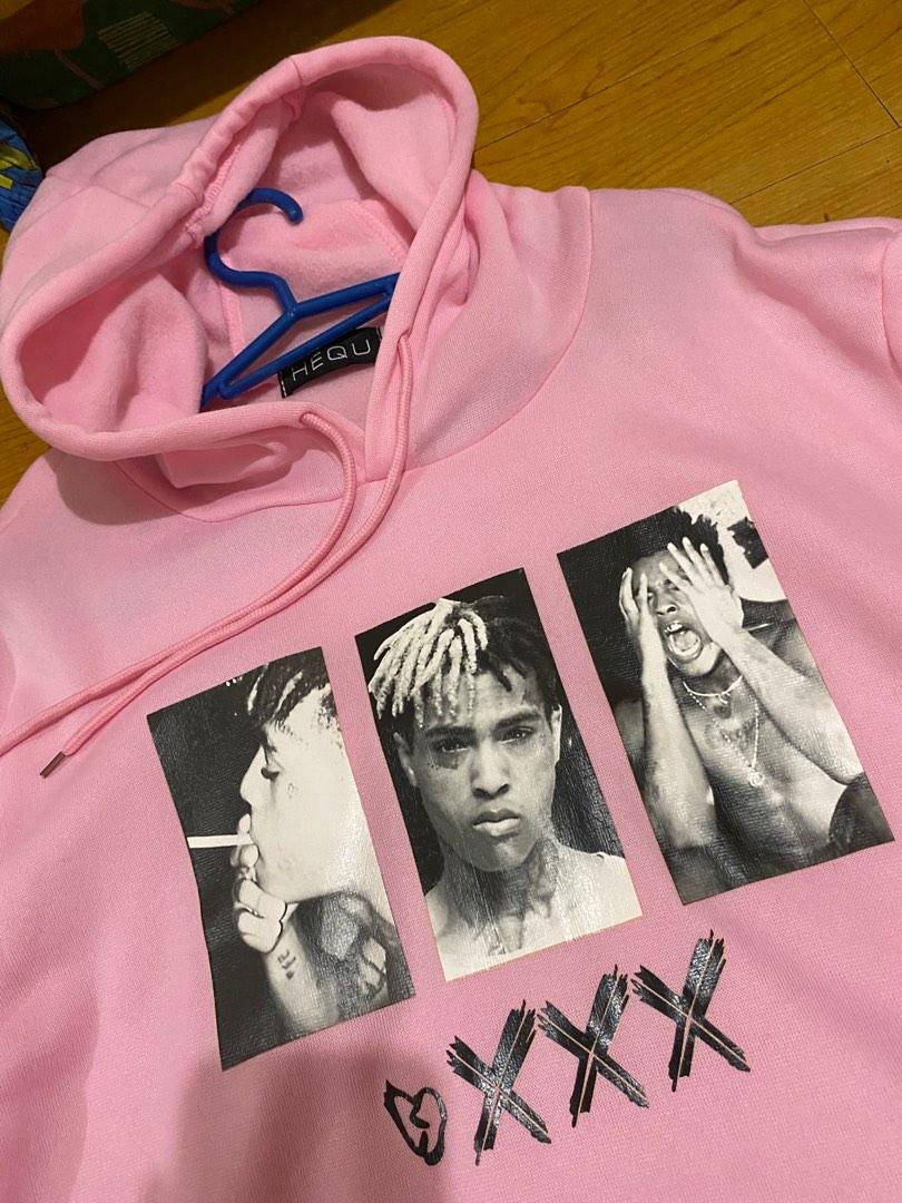 XXXTENTACION: Pink oversized hoodie , Men's Fashion, Tops & Sets ...