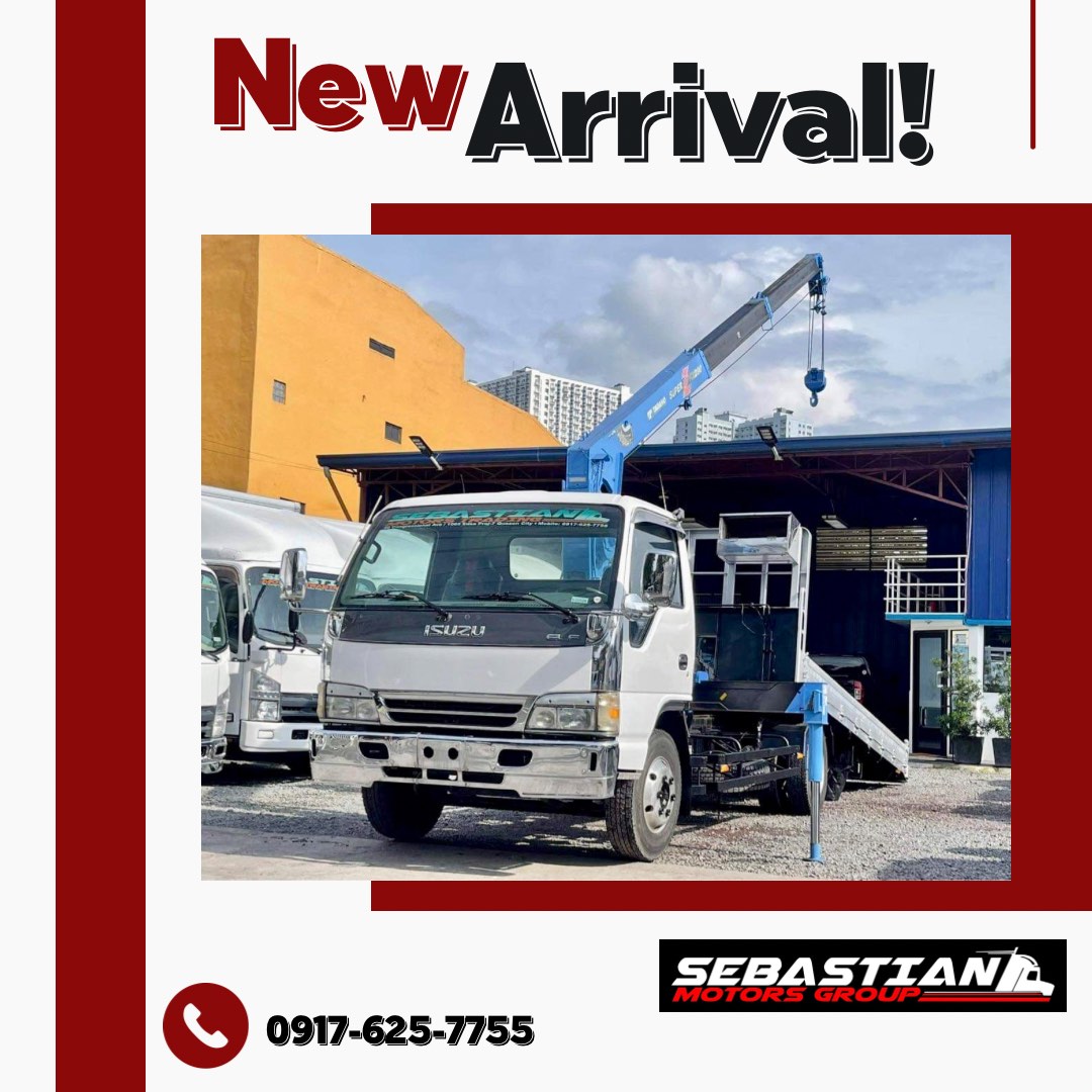 2021 Isuzu Elf Self Loader Car Carrier with Winch and Boom Crane 2.9T ...