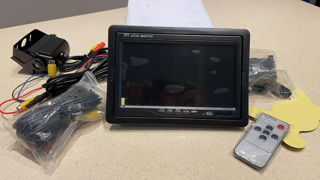2118) 12V-24V 7" Car TFT LCD Screen HD Monitor + Bus Truck Trailers ...