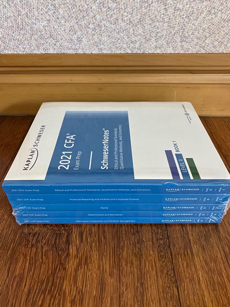(Brand new) CFA Level 2 KAPLAN Schweser Notes Full Set (2021), 興趣及遊戲 ...
