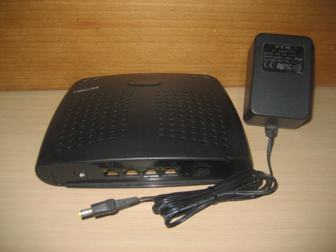 🌟🌟🌟 💯%原裝【 PCCW EX7722r+】XAVi ADSL Modem Router 連 【原裝】火牛 適合還機 HKT PCCW ...
