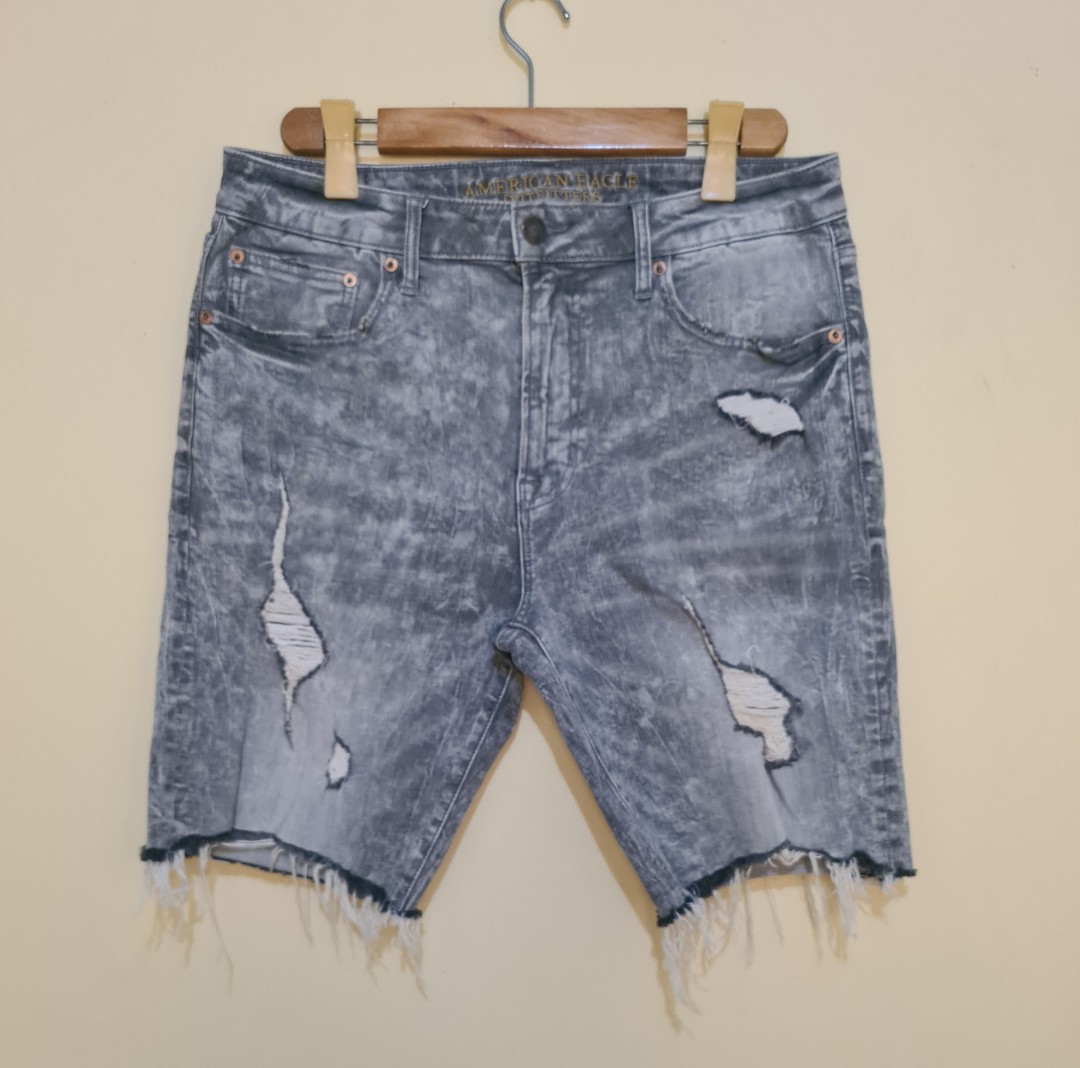 AM EAGLE DISTRESSED CUT OFF SHORT, Men's Fashion, Bottoms, Shorts on ...