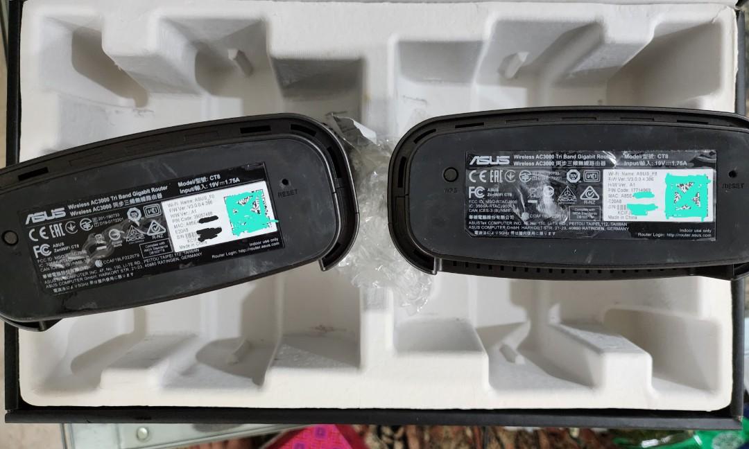 Asus Mesh Router (CT8 / AC3100), Computers & Tech, Parts & Accessories ...