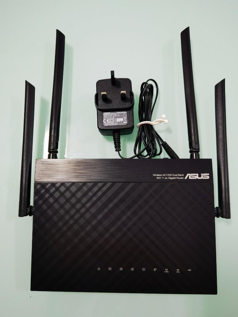 Asus RT-AC1200G+Wireless-AC1200 Dual-Band Gigabit Router, Computers ...