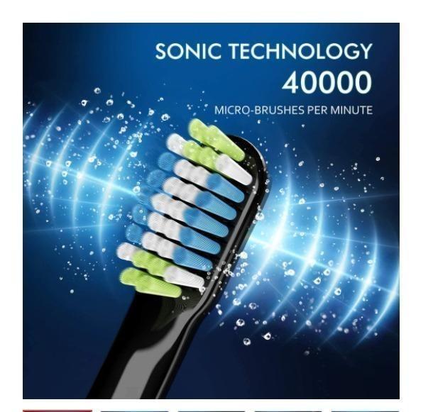 Atmoko sonic electric toothbrush 9+1 Brush Head, Beauty & Personal Care ...