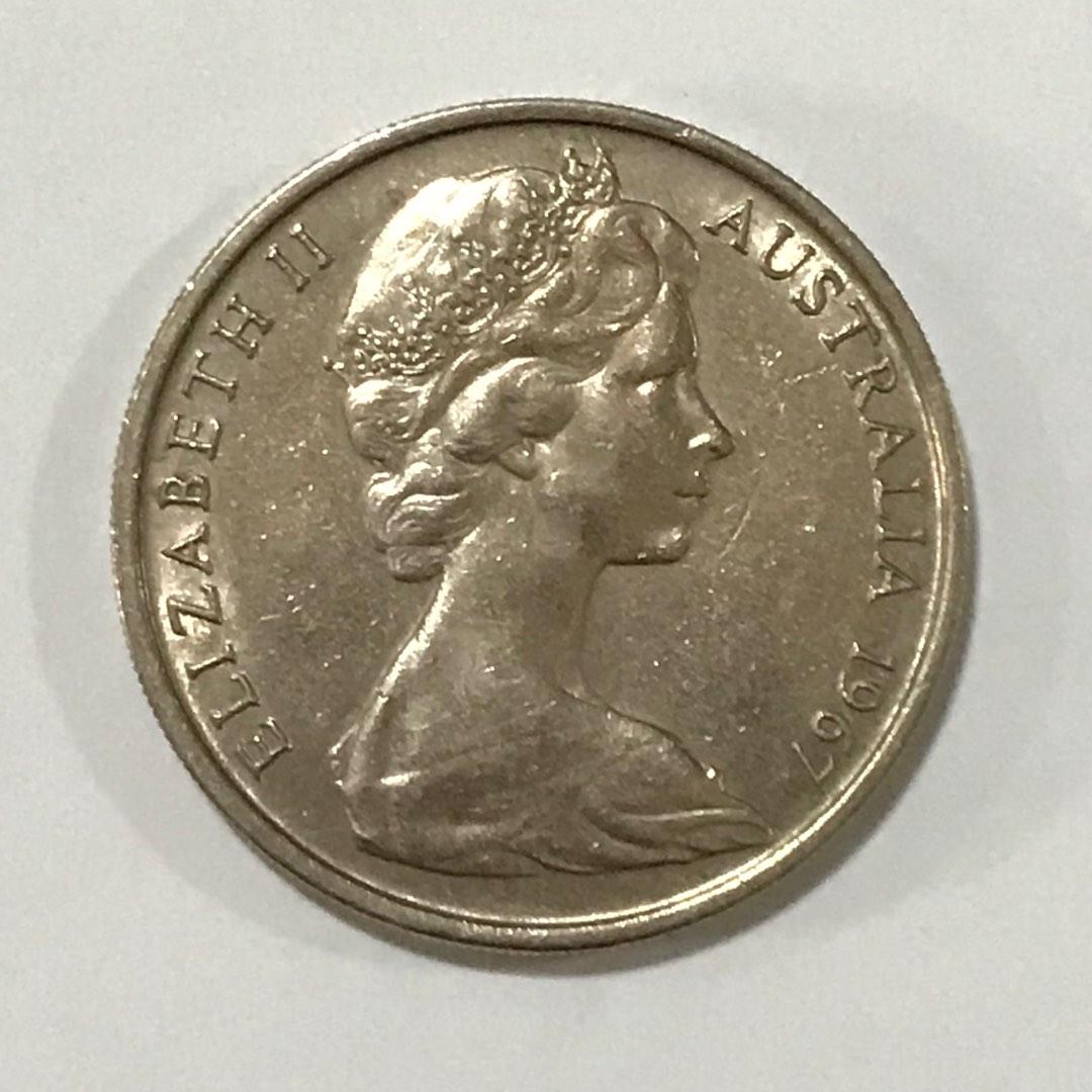 Authentic ELIZABETH II AUSTRALIA 1967, 1968, 1969 & 1975 20 Cents 2nd ...