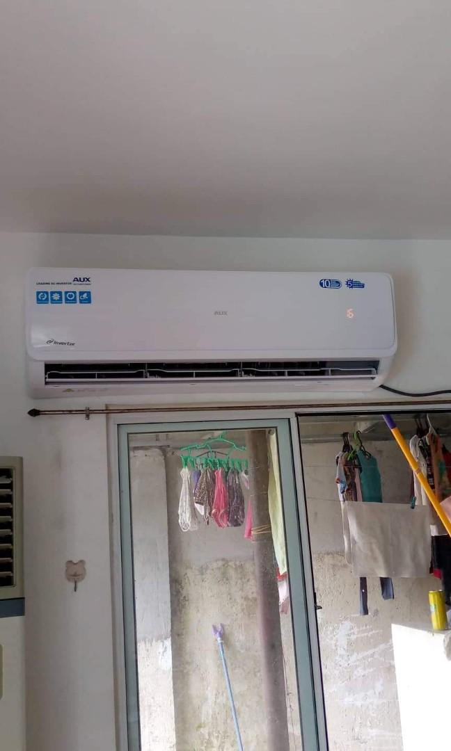 AUX DC INVERTER SPLIT TYPE AIRCON WITH FREE INSTALLATION, TV & Home ...