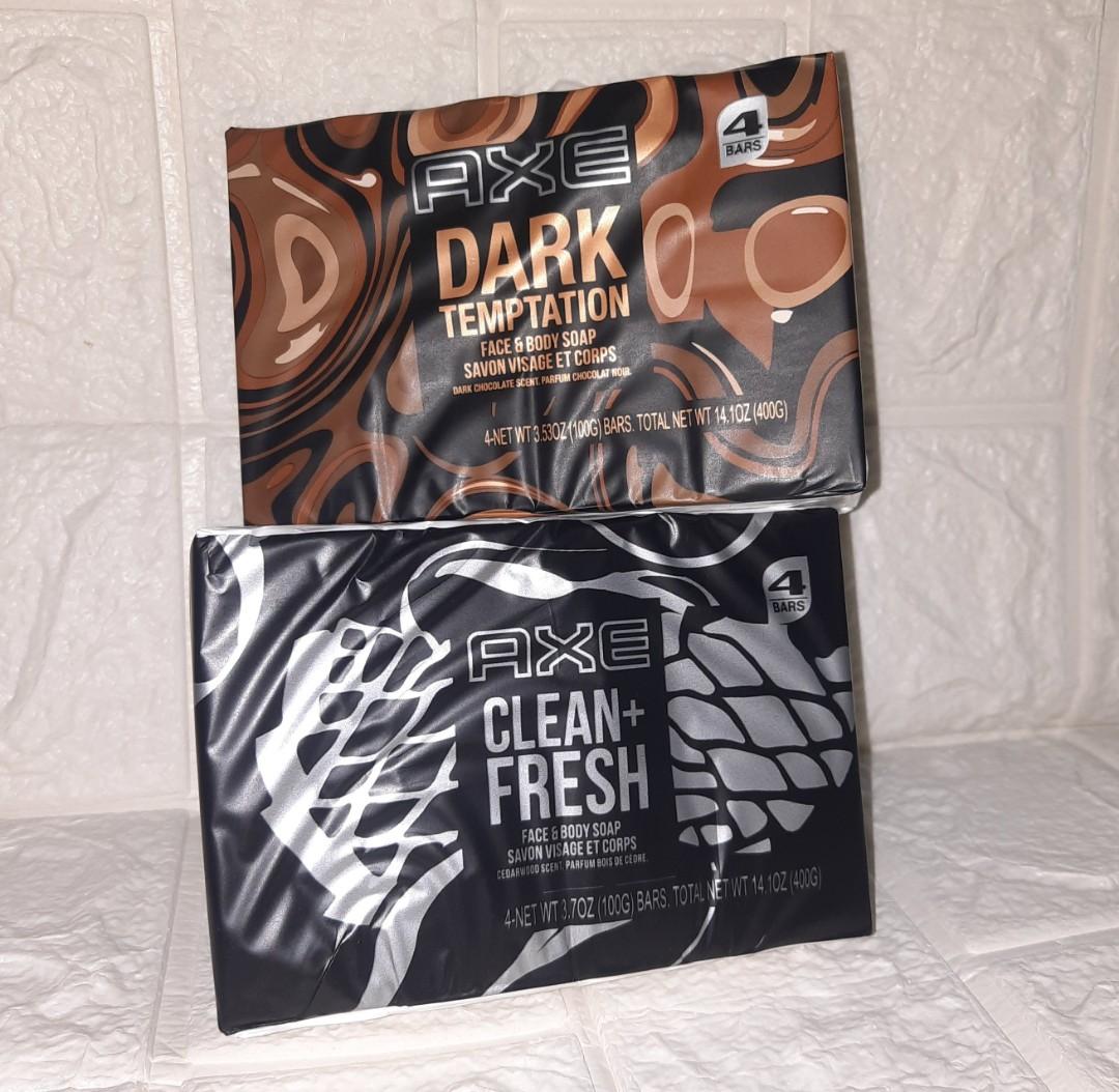 AXE Dark Temptation Face & Body Soap (4pcs x 100g) one pack, Beauty ...