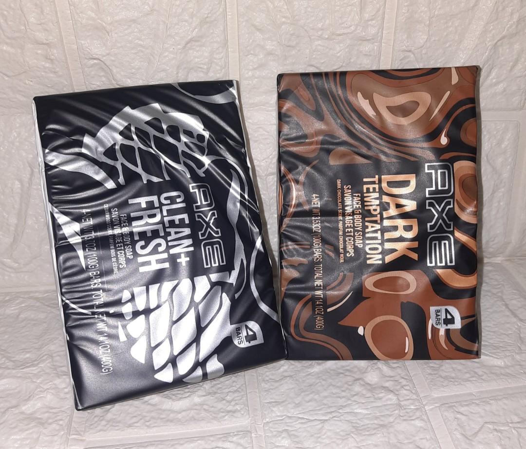 AXE Dark Temptation Face & Body Soap (4pcs x 100g) one pack, Beauty ...