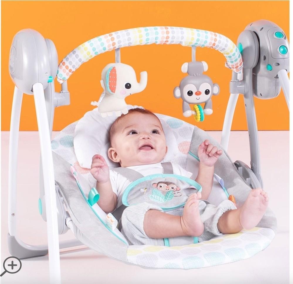 Bright Starts Whimsical Wild - Baby soothing rocker, Babies & Kids ...