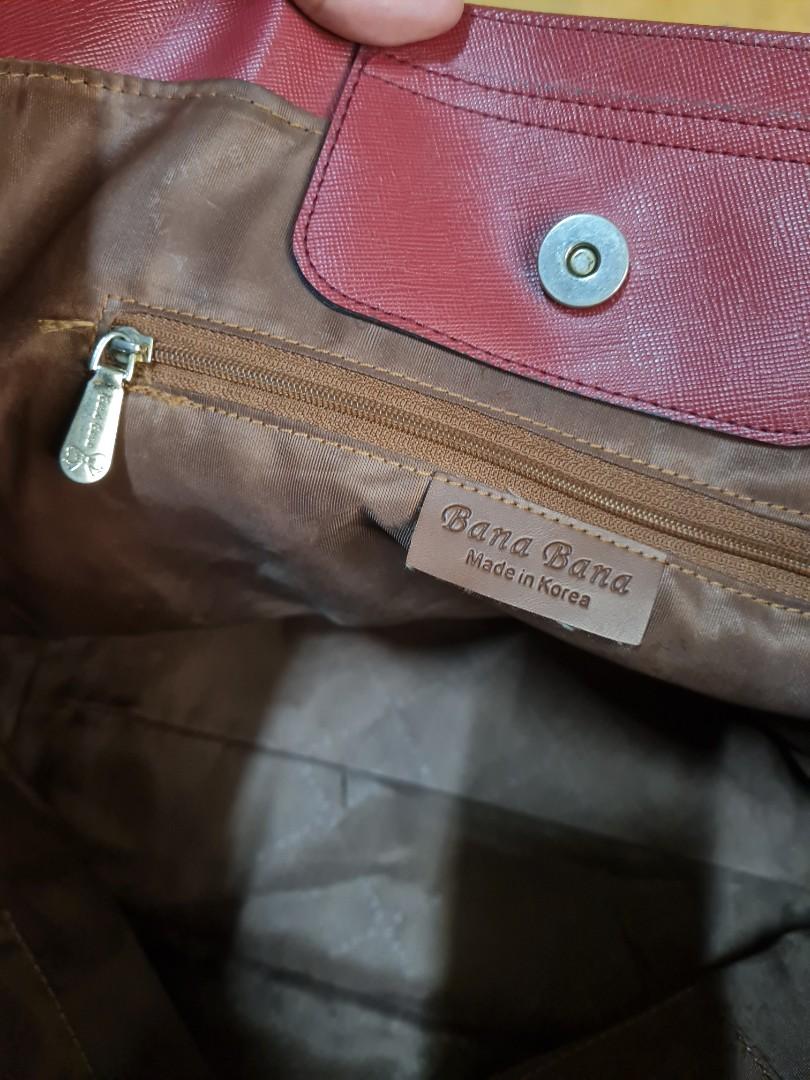 Bana Bana Two-Way Expandable Maroon Shoulder and Sling Standalone Bag ...