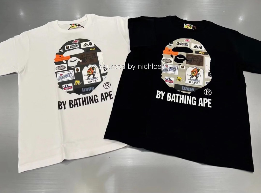 BAPE MULTI LABEL BY BATHING APE TEE, Men's Fashion, Tops & Sets ...