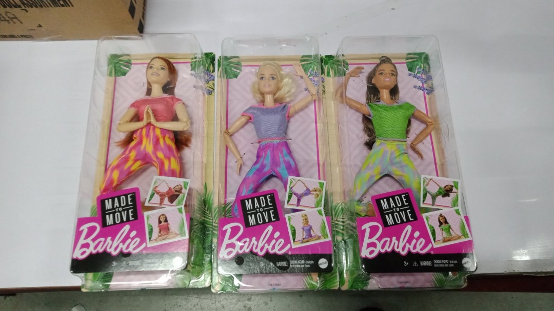 Barbie Made To Move Dolls (Wellness Doll), Hobbies & Toys, Toys & Games ...