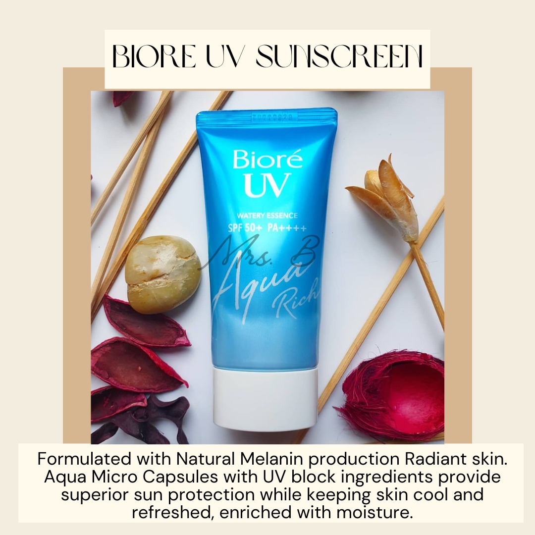Biore UV Sunscreen watery essence, Beauty & Personal Care, Face, Face ...