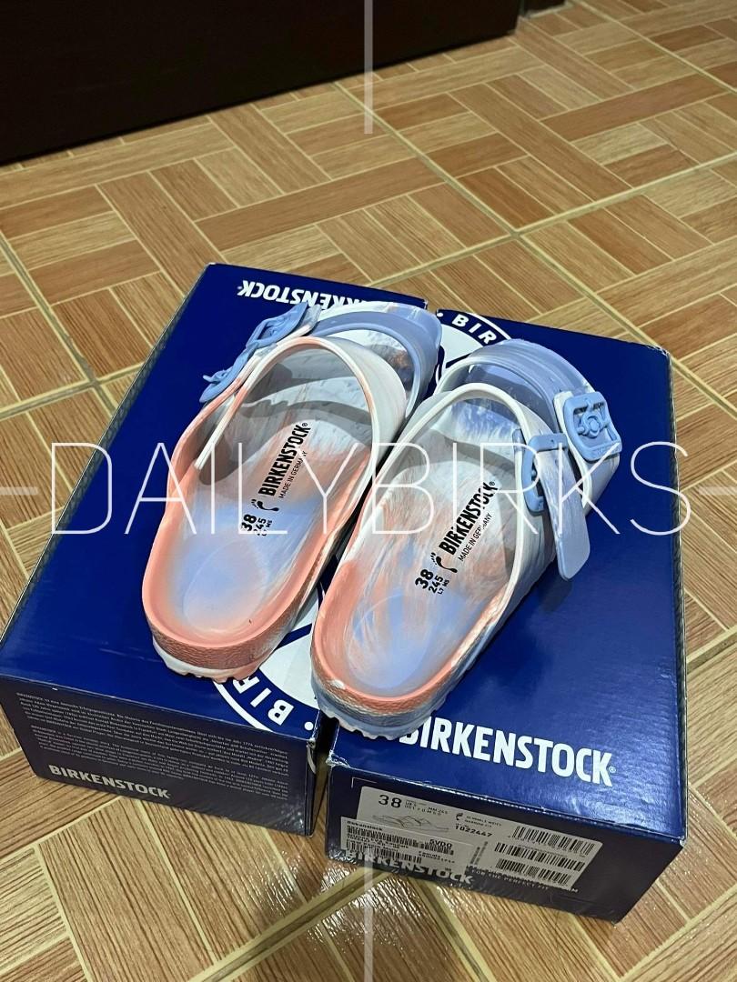 Birkenstock Arizona EVA CORAL PEACH MULTI, Women's Fashion, Footwear ...