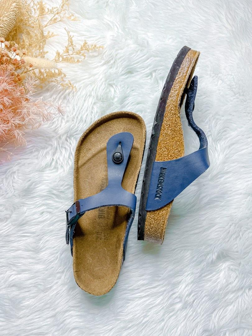 BIRKENSTOCK GIZEH BLUE, Women's Fashion, Footwear, Flats & Sandals on ...