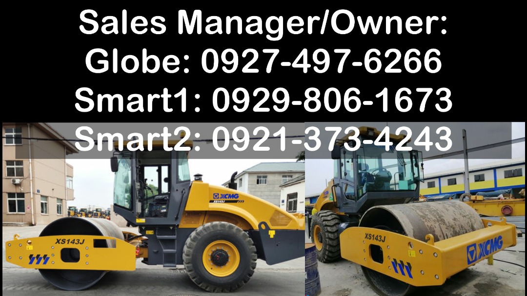 Brand new 14 tons XS143J XCMG Single drum Vibratory road roller Pizon ...