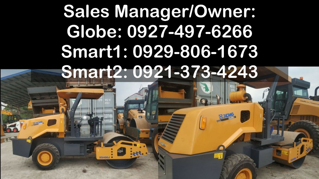 Brand new 4 tons XS400J XCMG Single drum Vibratory road roller Pizon ...