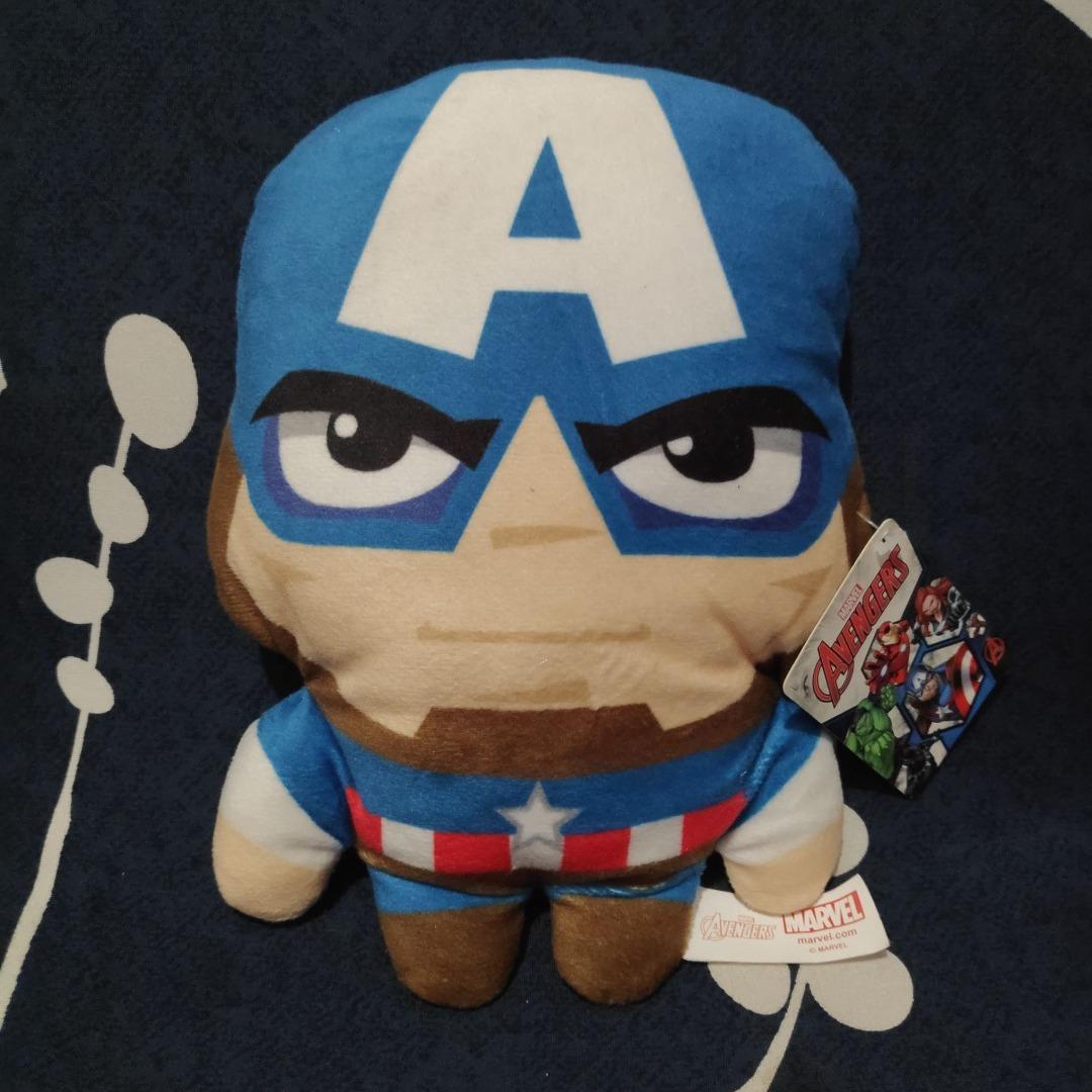 Captain America Plush 10.5" | Marvel Avengers Big Head, Hobbies & Toys ...
