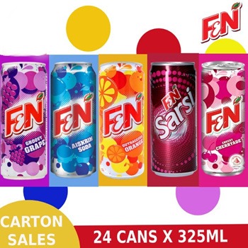 [Carton Sales] Assorted FN Drinks 325ML x 24 Cans / 5 Choices, Food ...