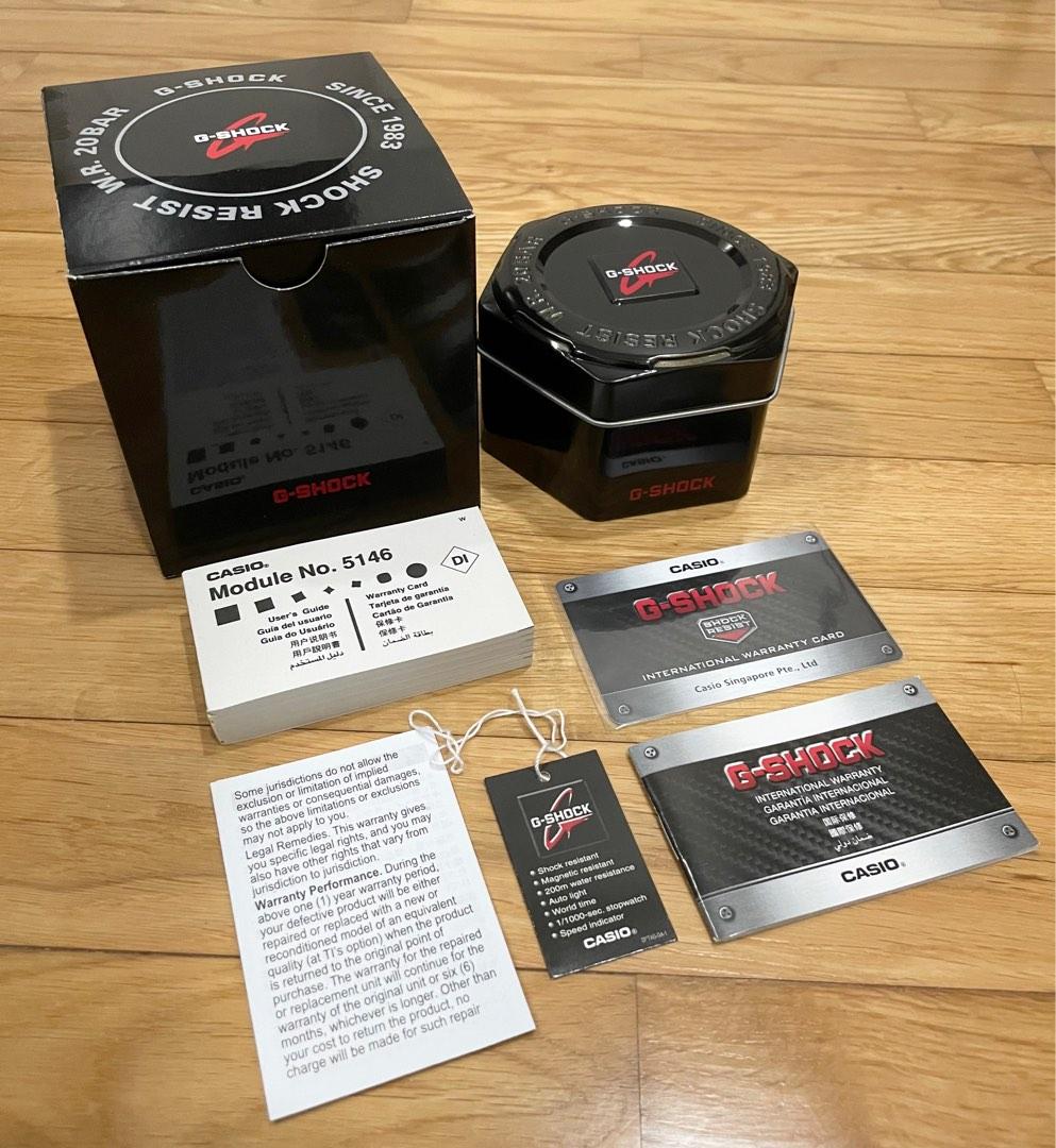 Casio G-Shock (model 5146) black/gold (with new battery), Men's Fashion ...