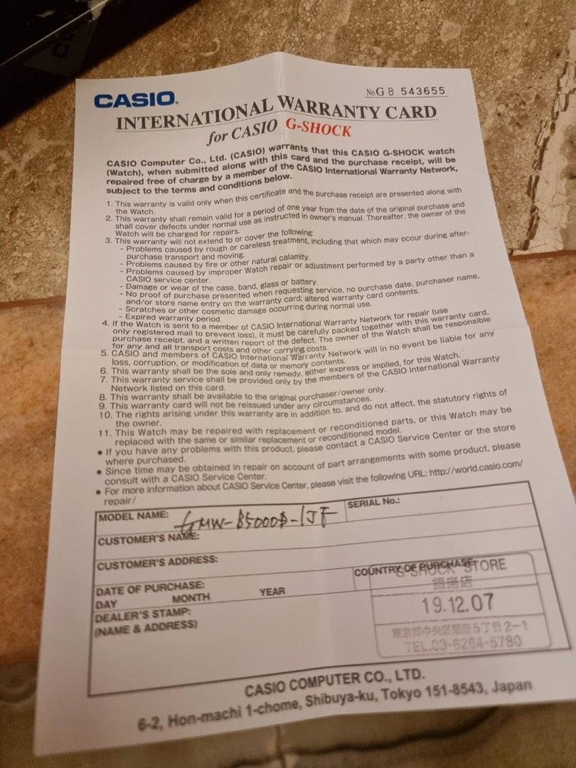 Casio G-shock Model number GMW-B5000D-IJF, Men's Fashion, Watches ...