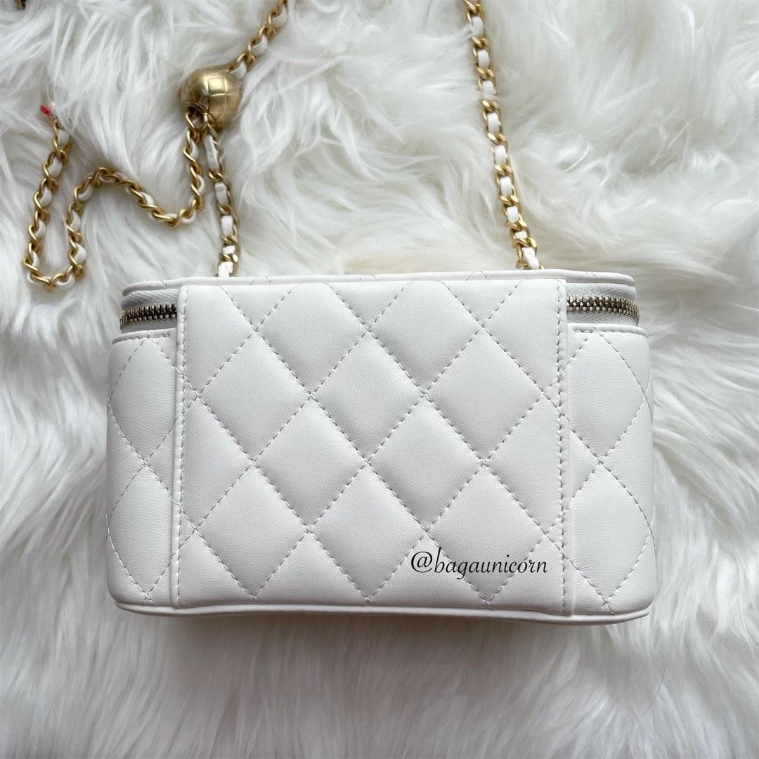 Chanel 22B pearl crush vanity, Luxury, Bags & Wallets on Carousell