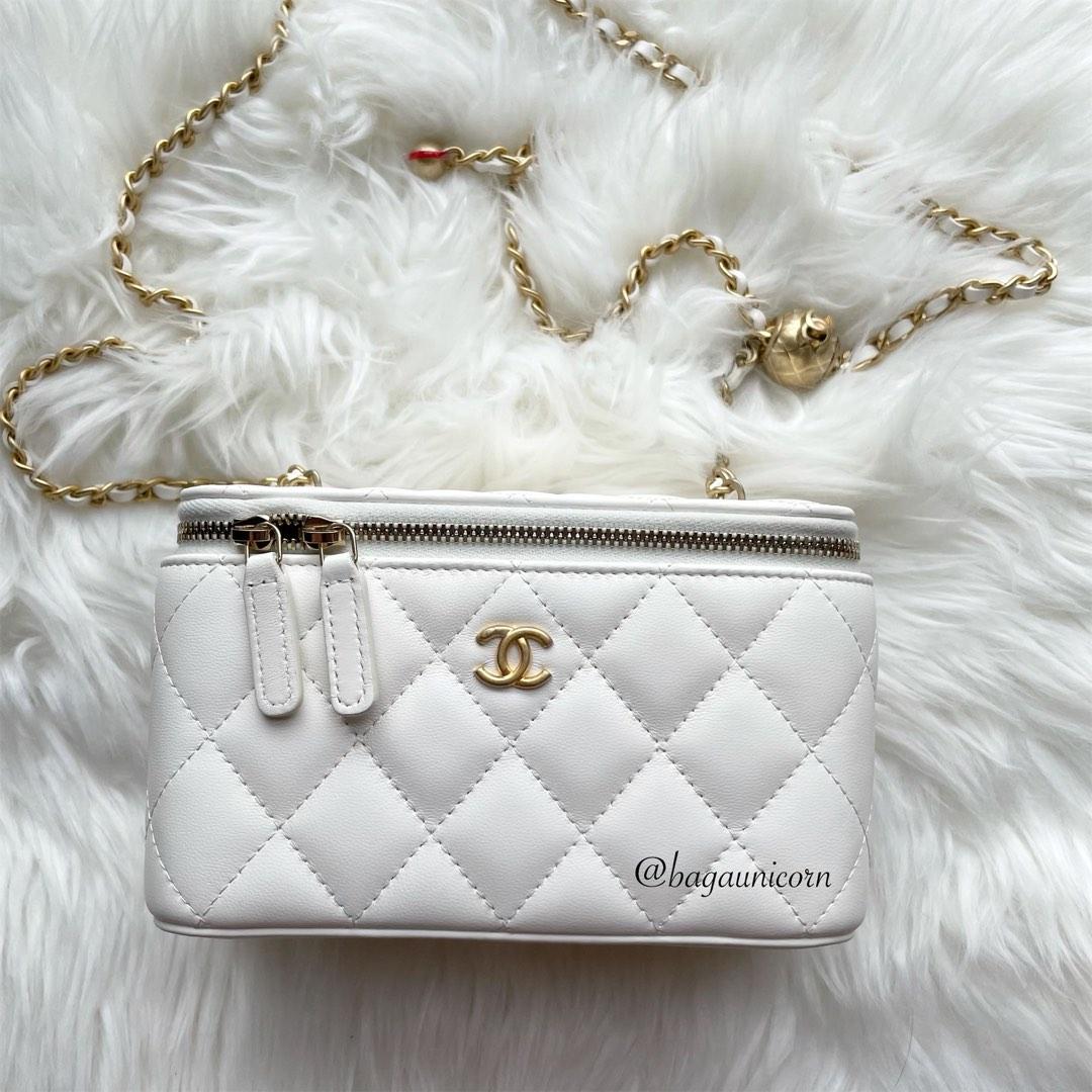 Chanel 22B pearl crush vanity, Luxury, Bags & Wallets on Carousell