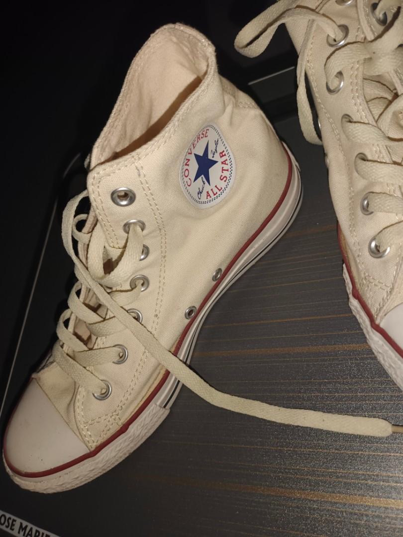 Converse high cut dirty white, Men's Fashion, Footwear, Casual Shoes on ...