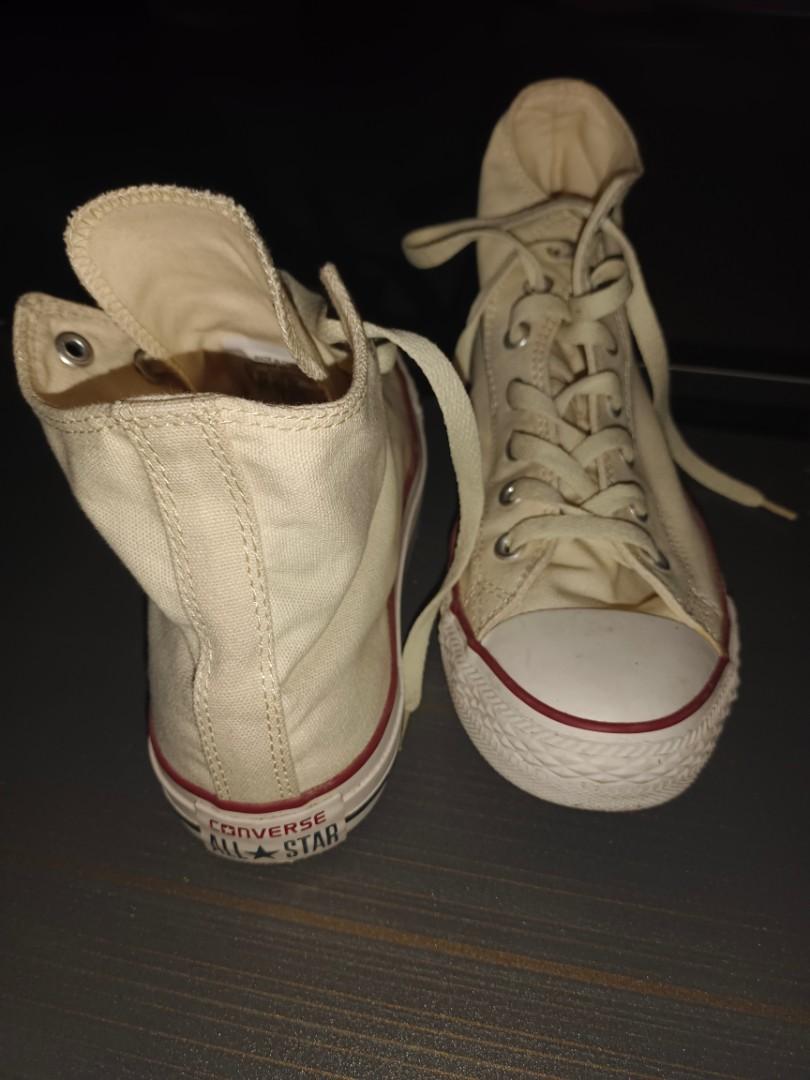 Converse high cut dirty white, Men's Fashion, Footwear, Casual Shoes on ...
