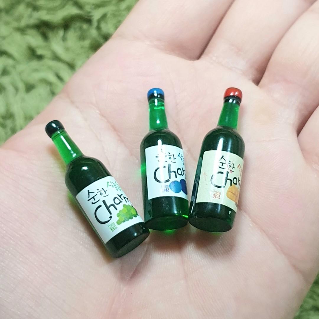 cute miniature alcohol soju barbie size for dolls, Hobbies & Toys, Toys ...