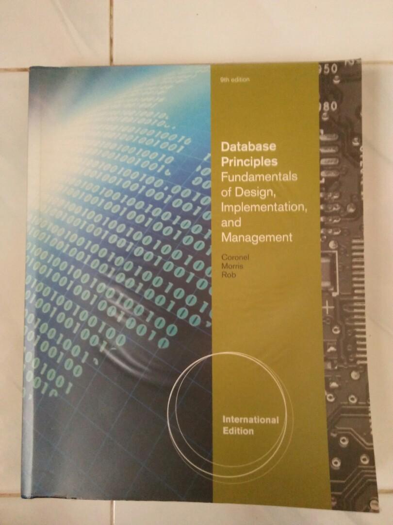 Database Principles Fundamentals od Design, Implementation and Management, Hobbies & Toys, Books ...