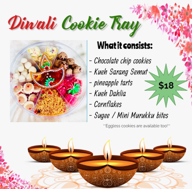 Deepavali cookie tray, Food & Drinks, Homemade Bakes on Carousell