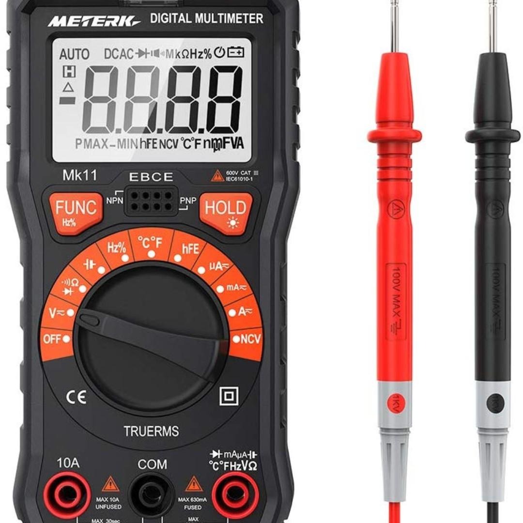 Digital Multimeter,Meterk True RMS NCV Multimeters Voltmeter Measuring ...