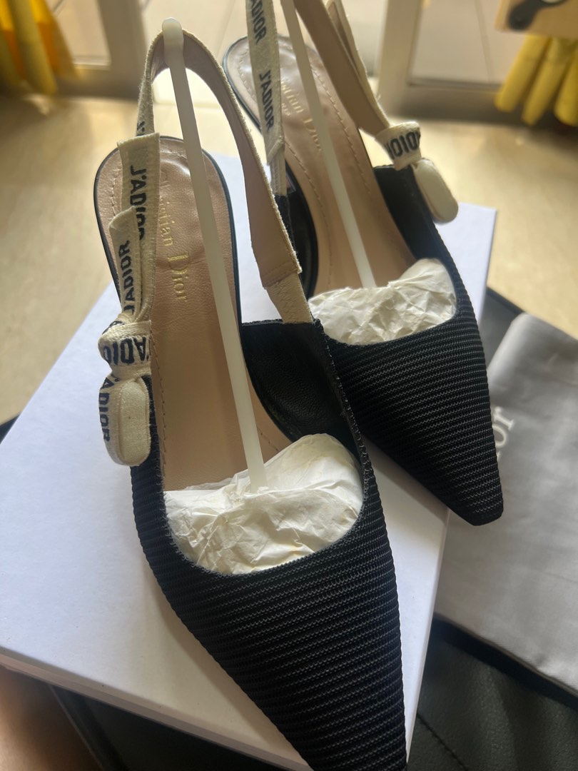 Dior slingback kitten heels, Luxury, Sneakers & Footwear on Carousell