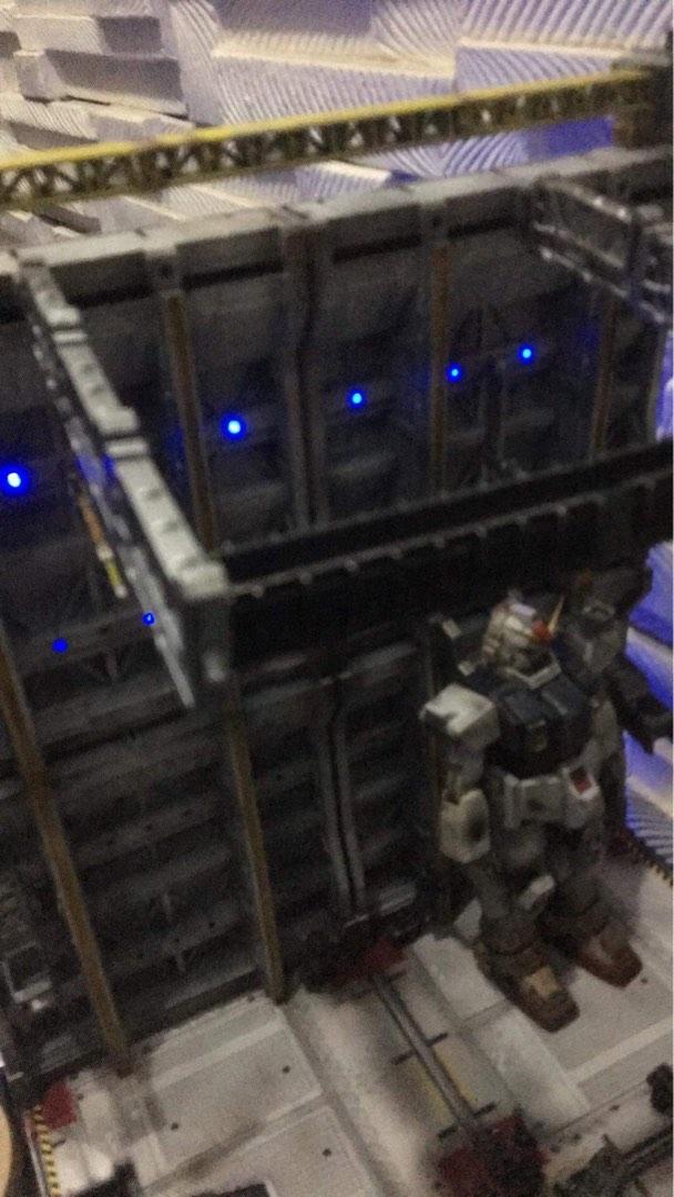 Diorama Domain Base Hangar and Gundam RX79g, Hobbies & Toys, Toys ...
