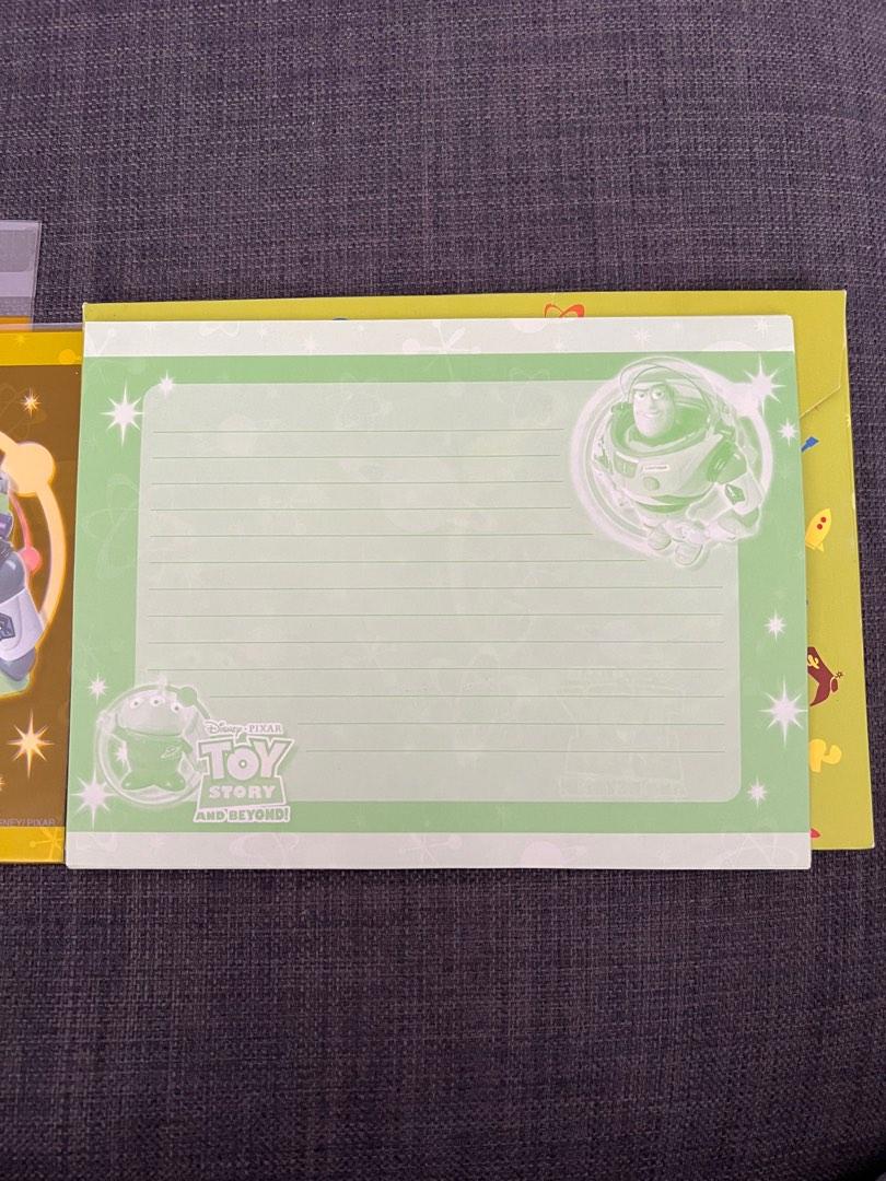 (DM122) Disney Pixar Buzz Lightyear Toy Story Writing Sheet and ...