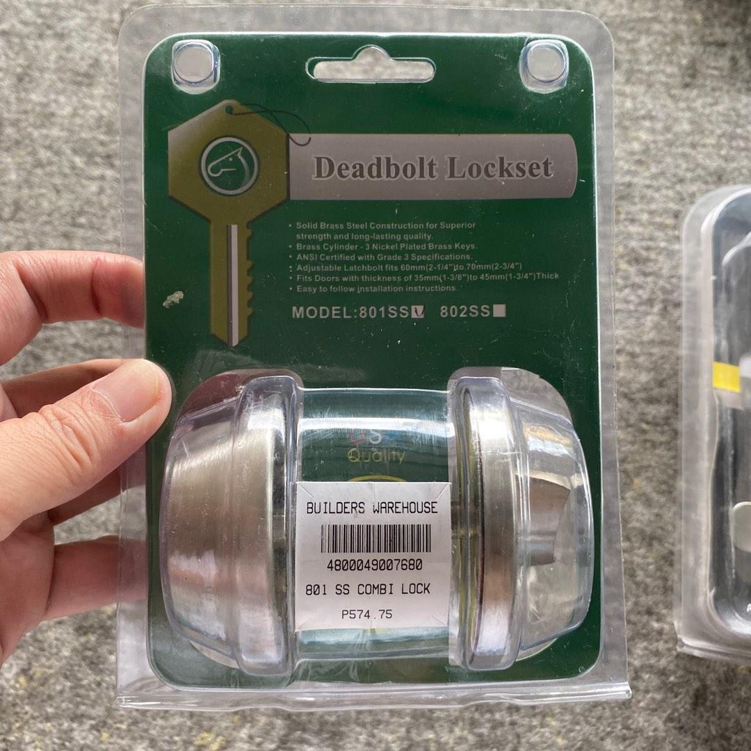 Door Lock Double Lock Deadbolt Lockset, Furniture & Home Living ...