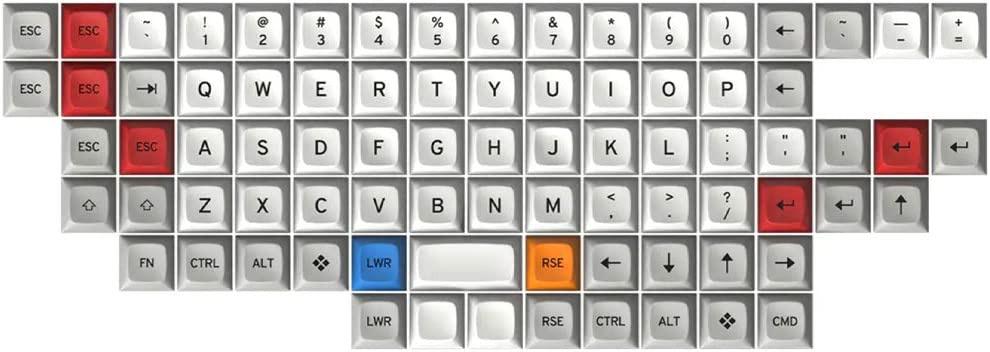 Drop + Matt3o MT3 /dev/tty Keycap Set for Ortho Keyboards (Ortholinear ...