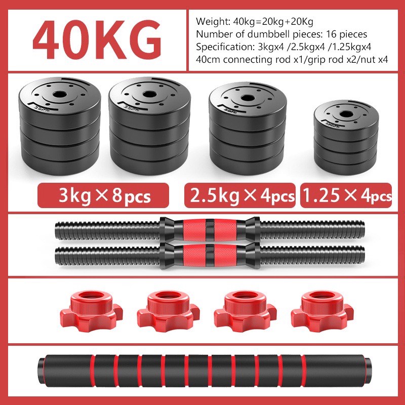 Dumbbell set 40kg, Furniture & Home Living, Outdoor Furniture on Carousell