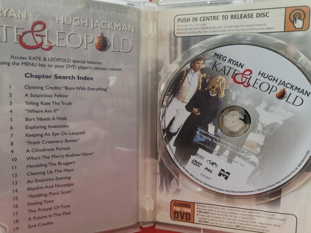 (DVD) KATE & LEOPOLD Meg Ryan Hugh Jackman, Hobbies & Toys, Music & Media, CDs & DVDs on Carousell